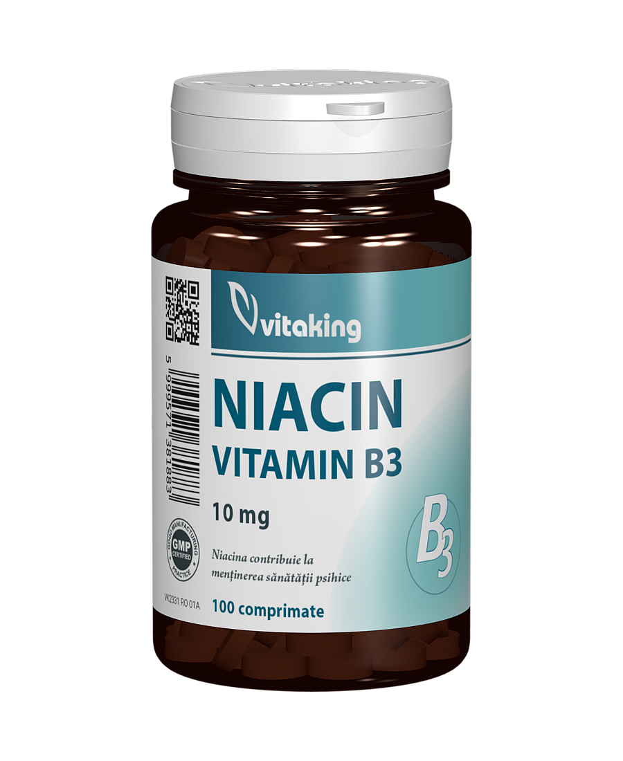 Vitamina B3 (niacina) 10mg - 100 comprimate
